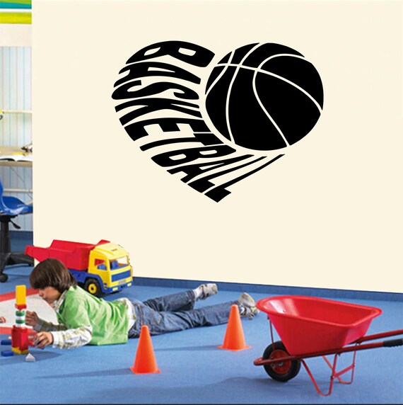 Basketball Custom Decal Wall Decal Sport Vinyl NBA Boy Basket | Etsy