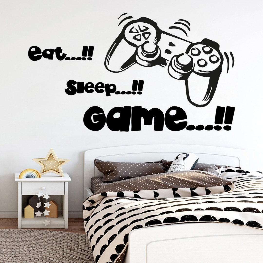 Gamer Wall Decor Custom Controller Decal Video Game Wall Decals ...
