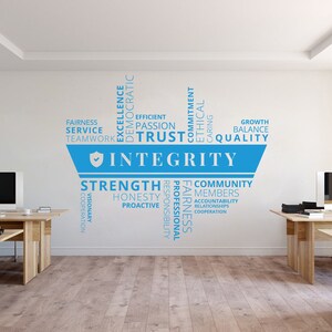 Integrity Wall Decor, Integrity Wall Decal, Integrity Wall Art ...