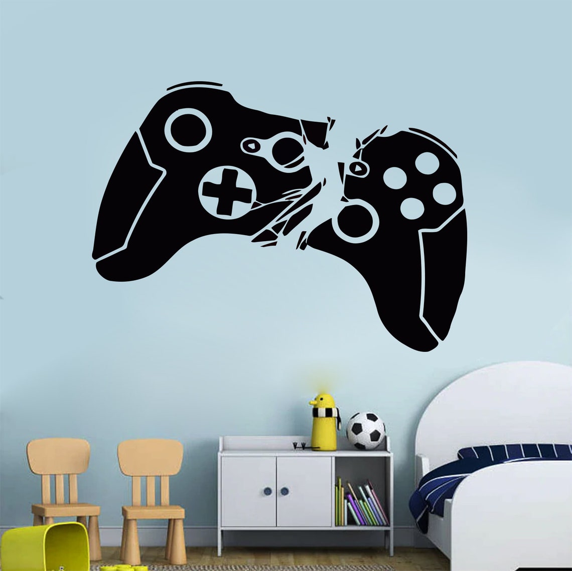 Gamer Wall Decor Custom Controller Decal Video Game Girl Boy - Etsy