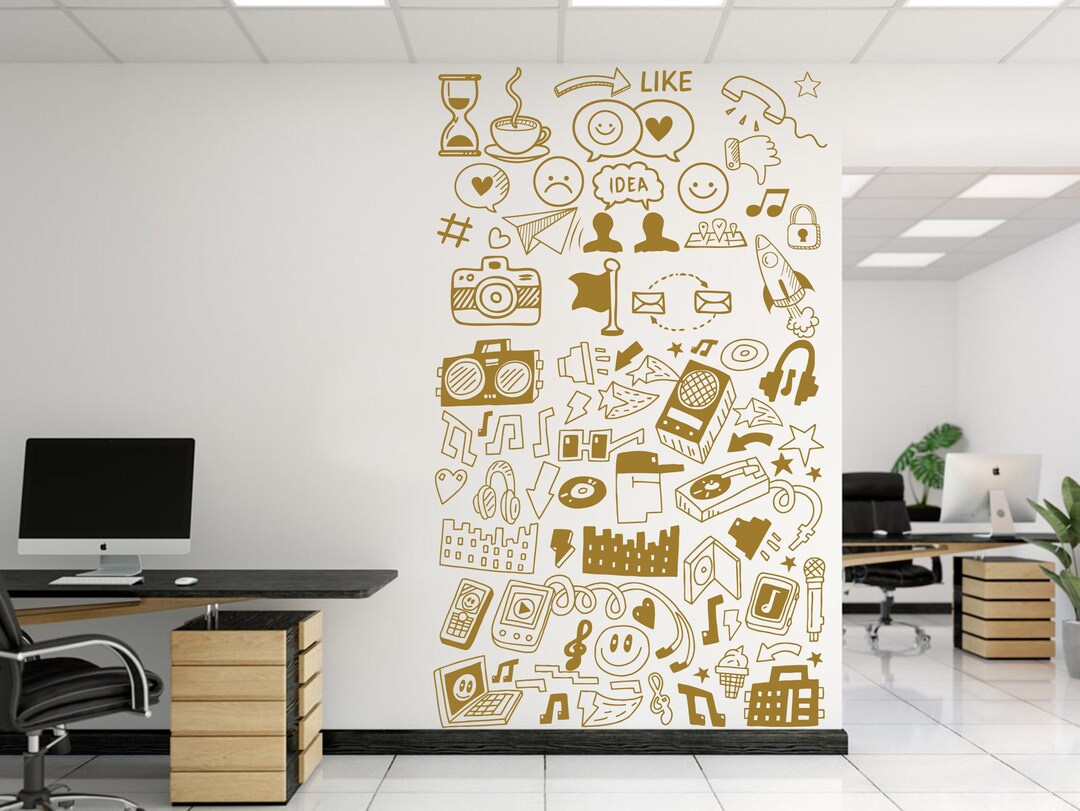 Office Wall Decor Office Social Media Office Stickers Office Wall Art ...