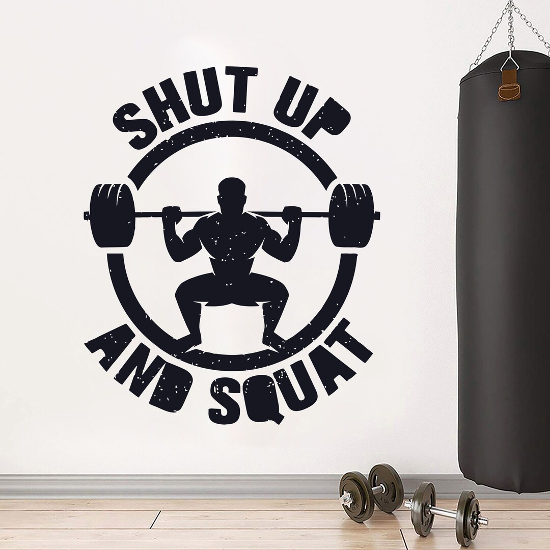 Fitness Decor Art Quotes Gym Stickers Fitness Wall Art Gifts Boys Girl ...