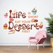 Dessert Wall Decal Food Lover Wall Decal Gifts Vinyl Friends - Etsy