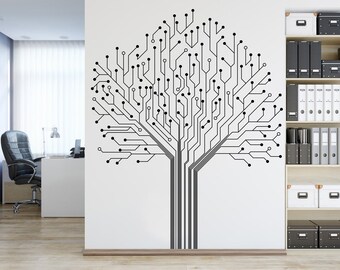 Gear Wall Office Decor Office Wall Decal Technology Vinyl - Etsy