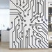 Circuit Board Wall Decal, Technology Vinyl Wall Art Decals, Gamer Room ...