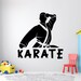 Karate Wall Decal Karate Art Wall Decal Sports Vinyl Karate Kicks Wall ...