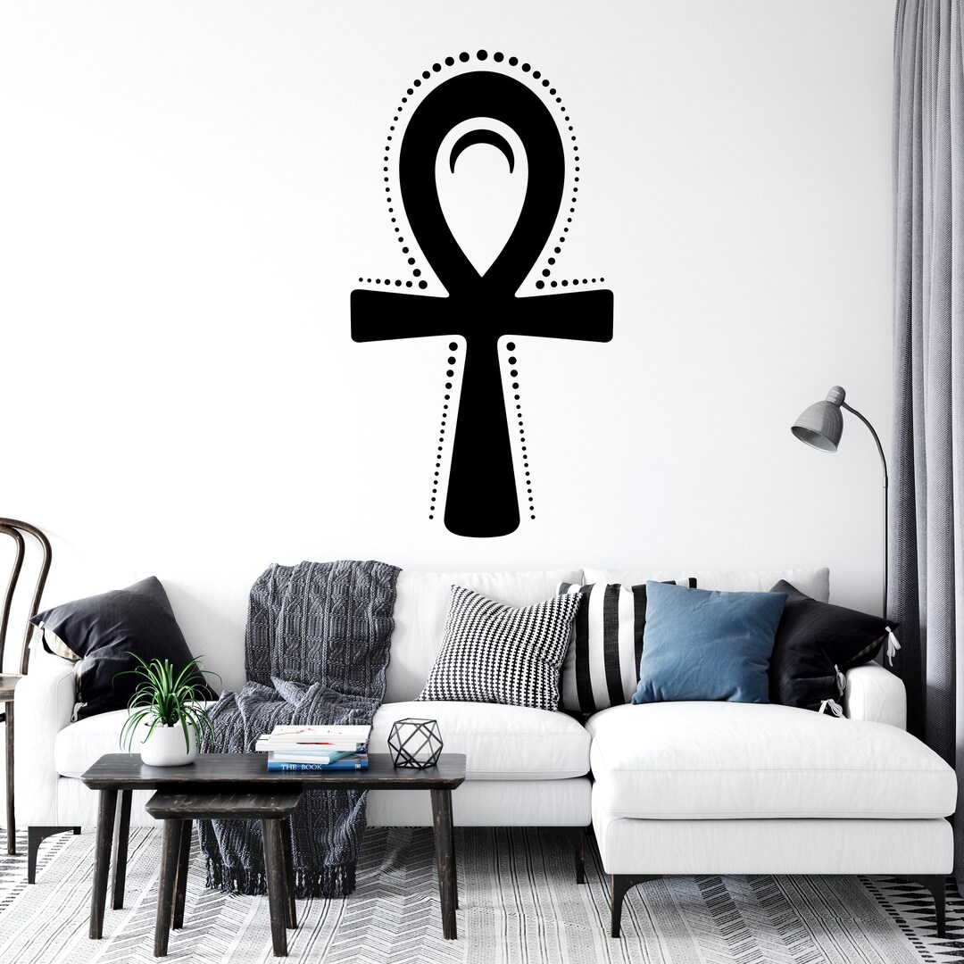 Egyptian Ankh Wall Decal, Ankh Wall Decal, Ancient Wall Art, Egyptian ...