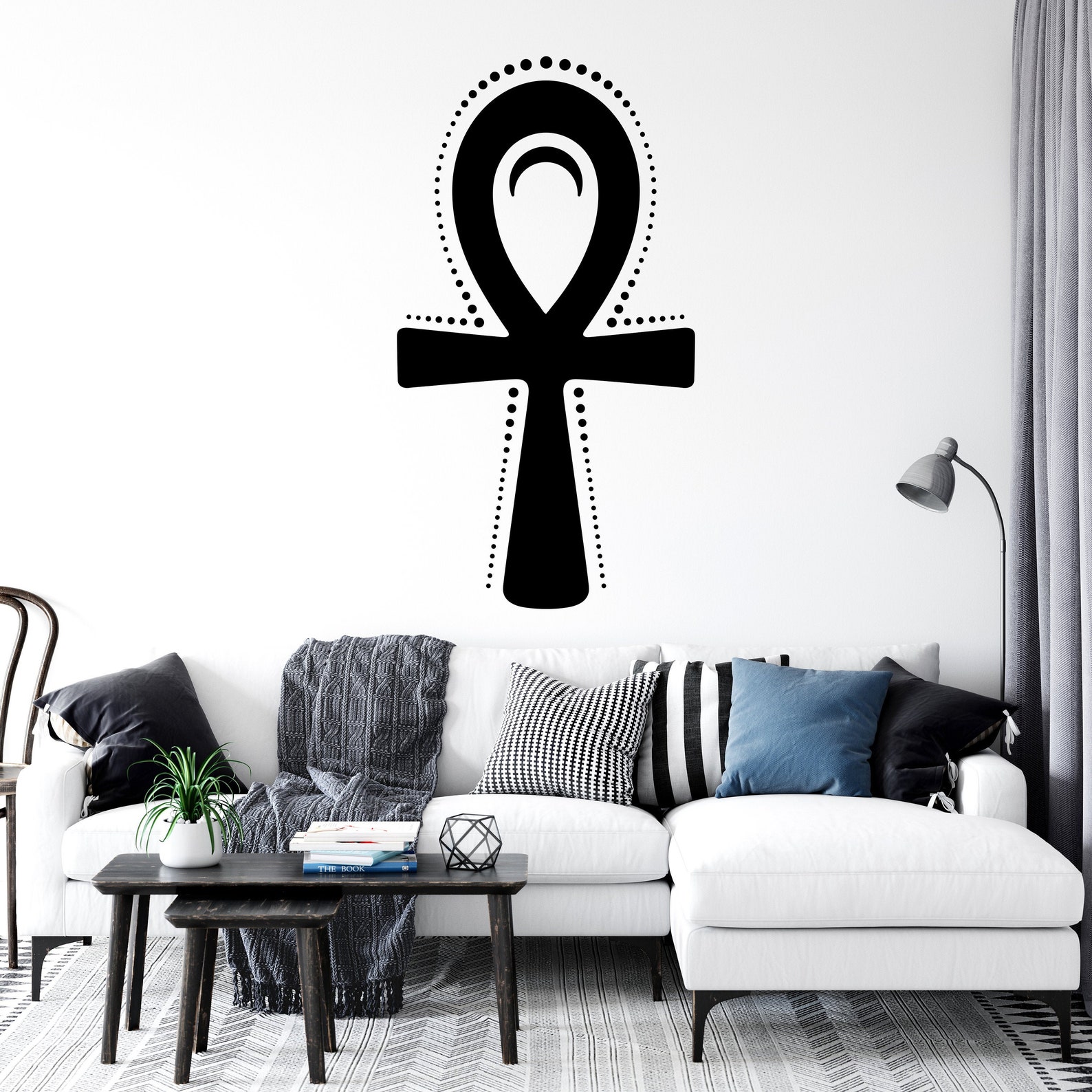 Egyptian Ankh Wall Decal Ankh Wall Decal Ancient Wall Art - Etsy