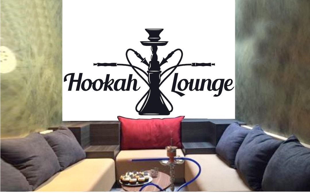 Hookah Wall Decor Hookah Lounge Bar Hookah Decals Hookah Shop Shisha ...