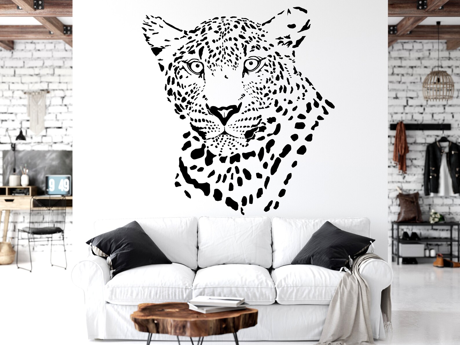 Leopard Wall Decal Safari Africa Animal Leopard Wall Decor - Etsy