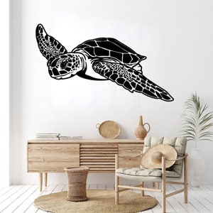 Turtle Wall Decor, Sea Turtle Wall Decals, Sea Turtle Wall Art, Sea ...