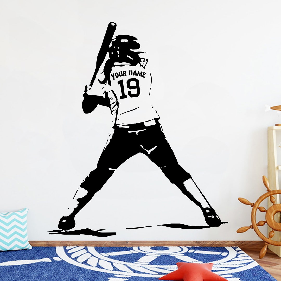 Softball Girl Personalized Wall Decal Sticker Quotes Field Ice - Etsy