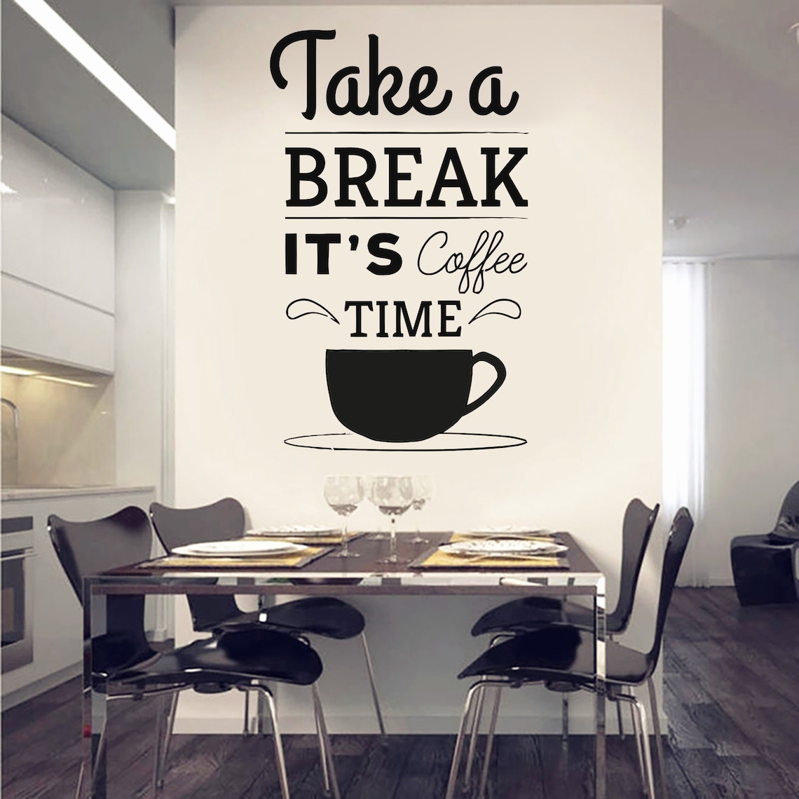 Coffee Wall Art Custom Coffee Wall Decal Coffee Decals - Etsy