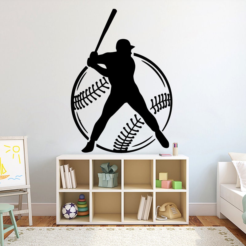 Baseball Wall Decal - Etsy