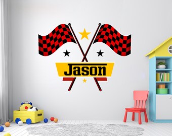 Custom Name Speedometer Wall Decal Racing Car Speedometer | Etsy