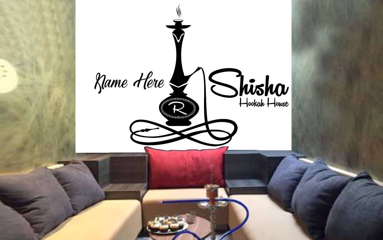 Hookah Lounge Wall Decor Hookah Lounge Bar Hookah Decals - Etsy