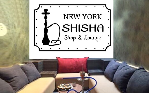 Custom Hookah Lounge Wall Decor Vape Lounge Bar Hookah Decals | Etsy