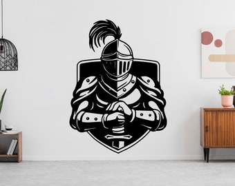 Knight Wall Decal - Etsy
