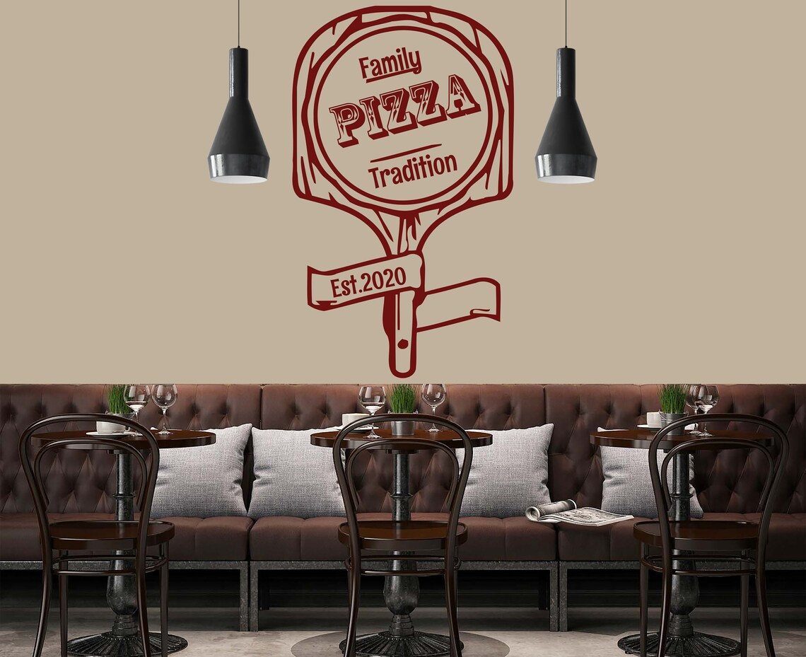 Pizza Custom Food Lover Wall Decal Pizza Gifts Vinyl Pizza - Etsy