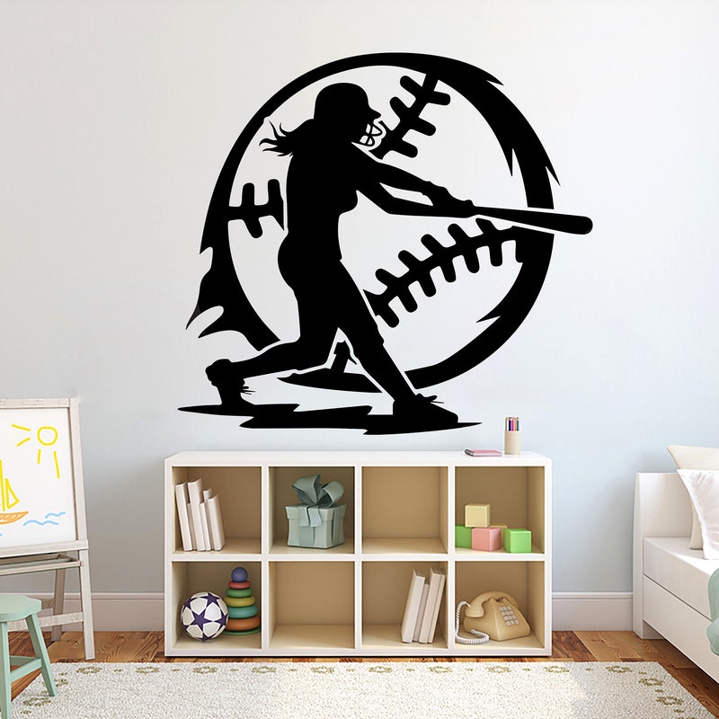 Softball Sticker - Etsy