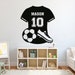 Personalized Soccer Jersey Wall Decal Wall Decoration - Etsy
