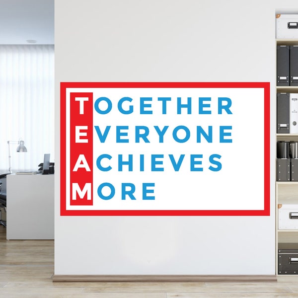 Together Everyone Achieves More Art - Etsy
