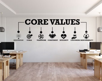 Core Values Decal - Etsy