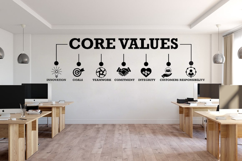 Core Values Innovation Goals Teamwork Integrity - Etsy
