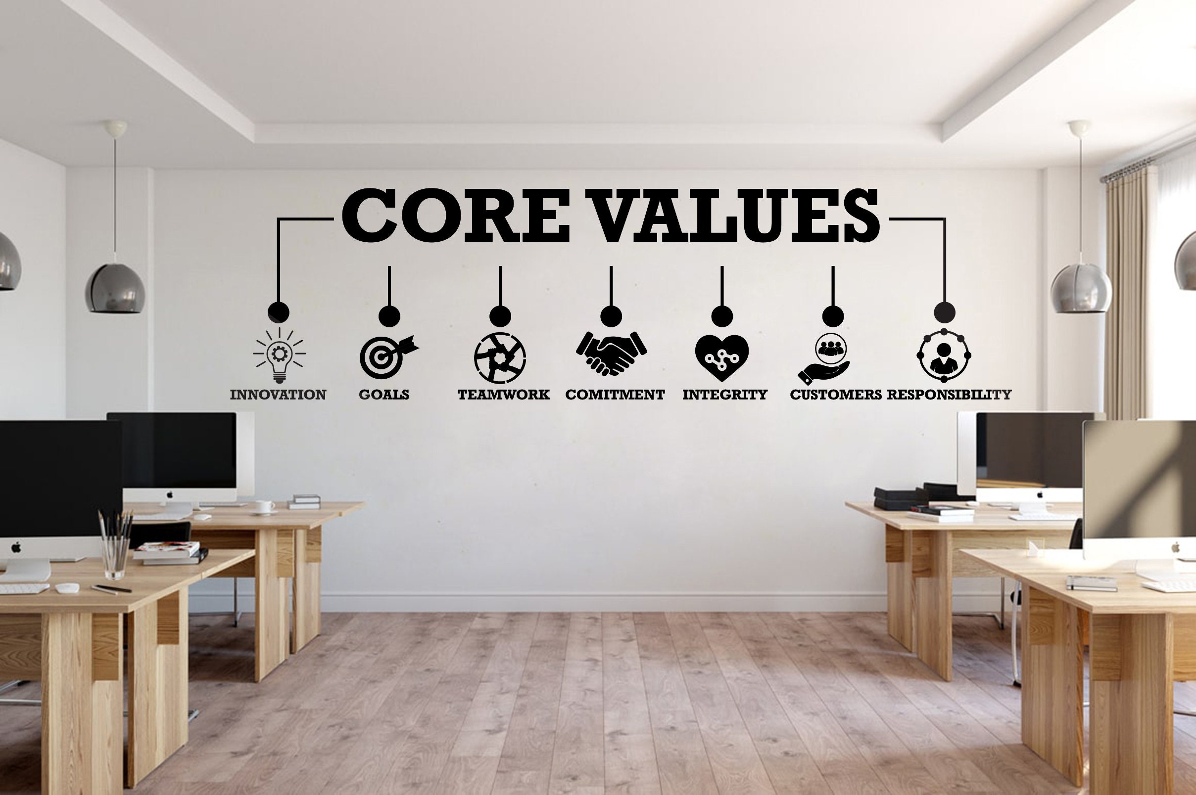 Core Values Innovation Goals Teamwork Integrity - Etsy