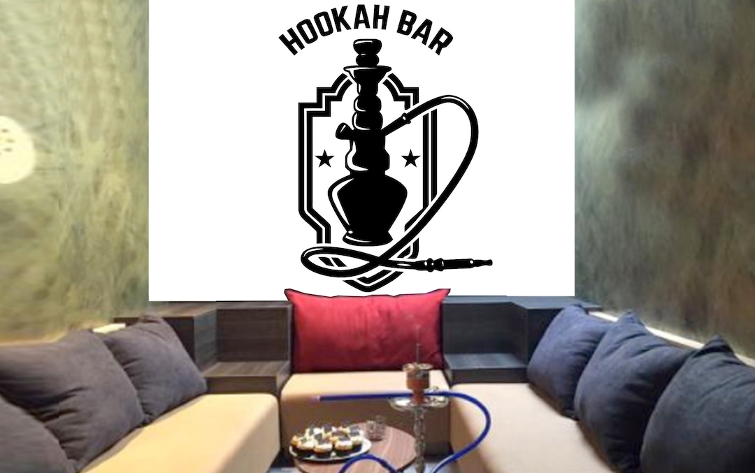 Hookah Lounge Wall Decor Vape Lounge Bar Hookah Decals Hookah - Etsy