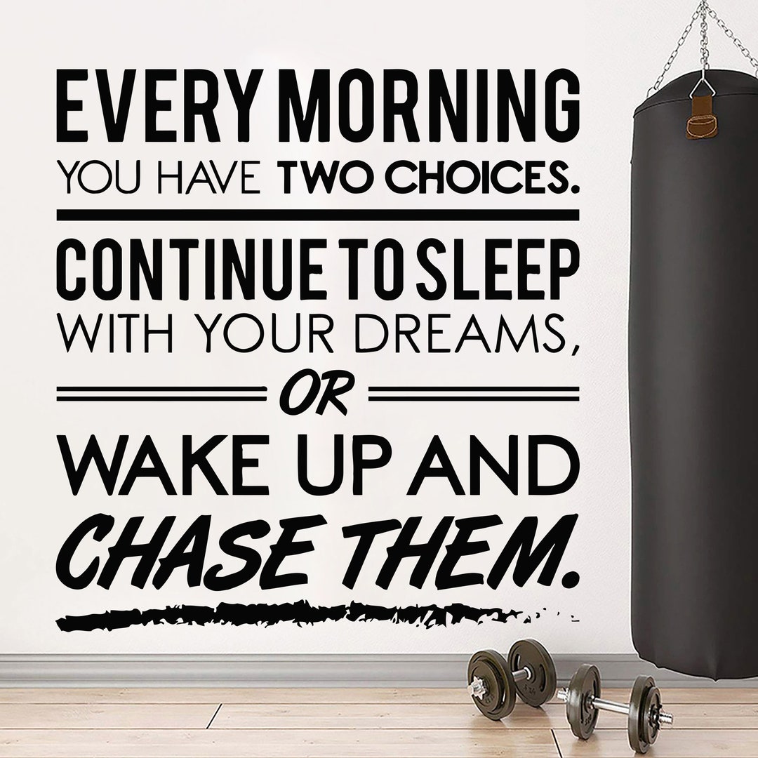 Fitness Decor Art Quotes Gym Stickers Fitness Wall Art Gifts Boys Girl ...