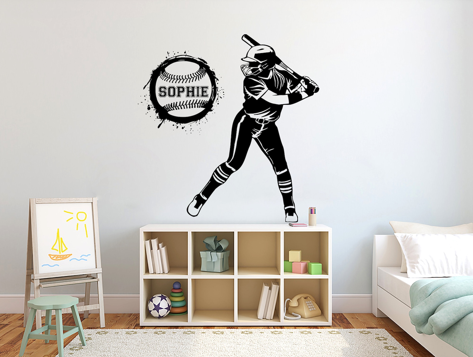 Softball Girl Wall Decal Softball Sticker Quotes Field Ice - Etsy