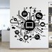 Circuit Board Wall Decal, Technology Vinyl Wall Art Decals, Company ...