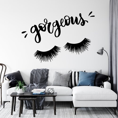 Eyelashes Custom Wall Decor Lashes Salon Beauty Women - Etsy