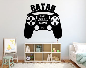 Personalized Gamer Name Wall Decal 3d Looking Gamer Room Wall Vinyl ...