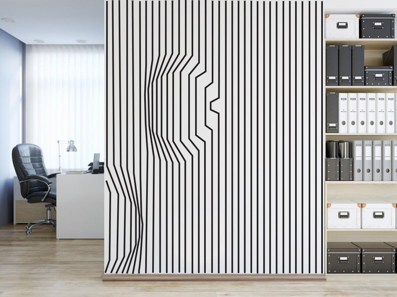 Strip Illusion Office Decor Office Loading Idea Office - Etsy