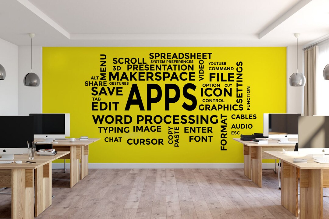 Office Decor Office Apps Office Stickers Office Wall Art Gifts Home ...
