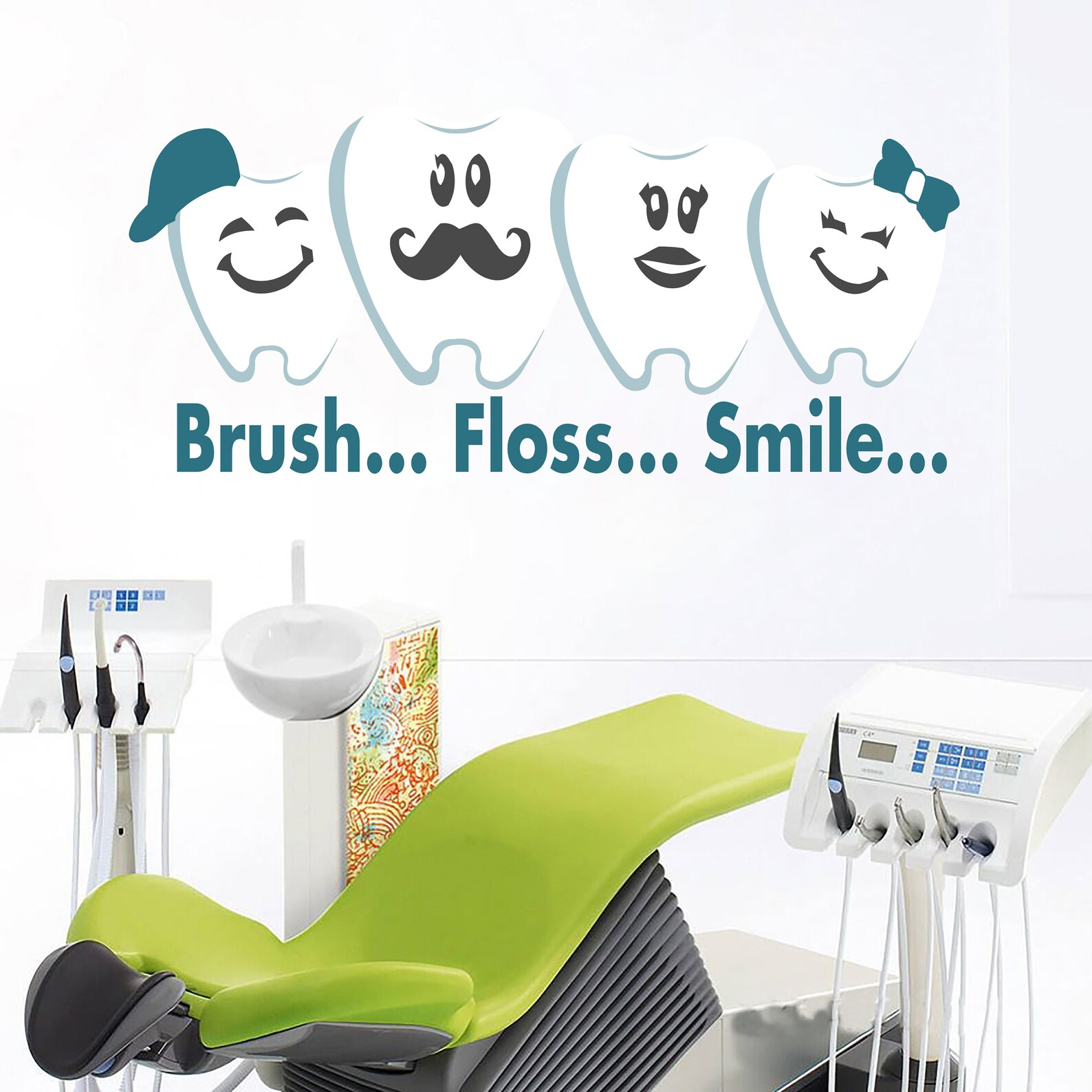 Dental Wall Decor Smile Dental Stickers Dental Clinic Wall | Etsy