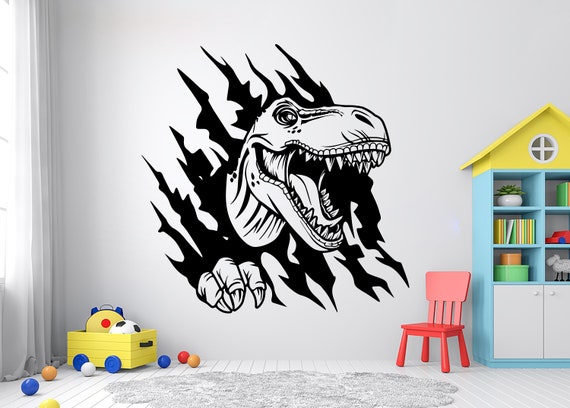 T-rex Wall Decal Dinosaur Triceratops Wall Decal Tyrannosaurus - Etsy