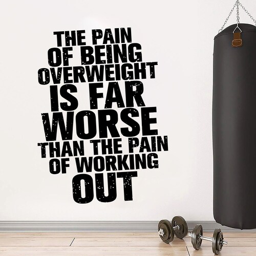 Fitness Decor Art Quotes Gym Stickers Fitness Wall Art Gifts - Etsy