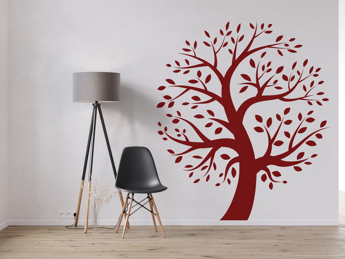 Tree Wall Decal Sticker Bedroom Tree of Life Roots Birds - Etsy