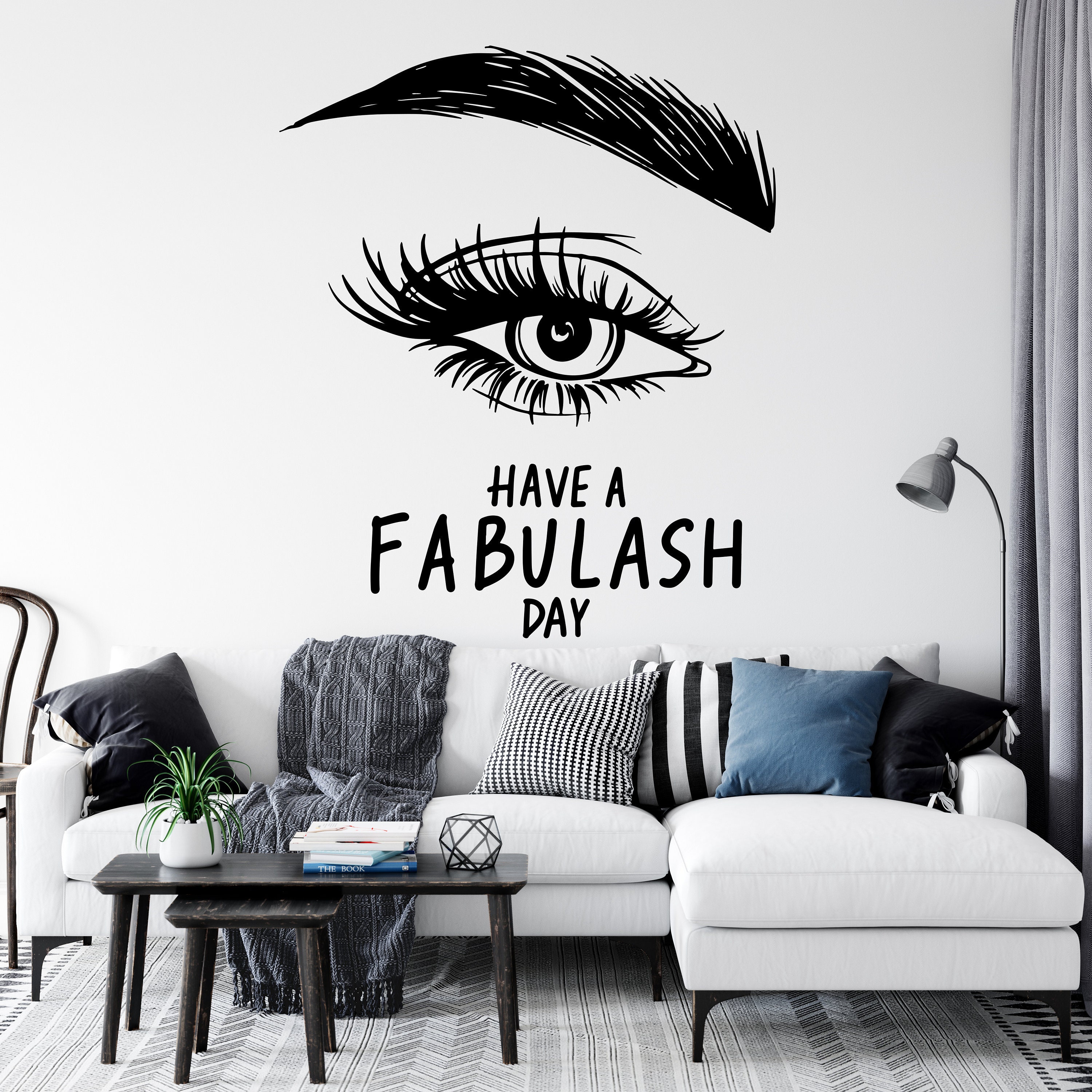 Have a Fabulash Day Beauty Salon Wall Decal Stickers Lashes - Etsy