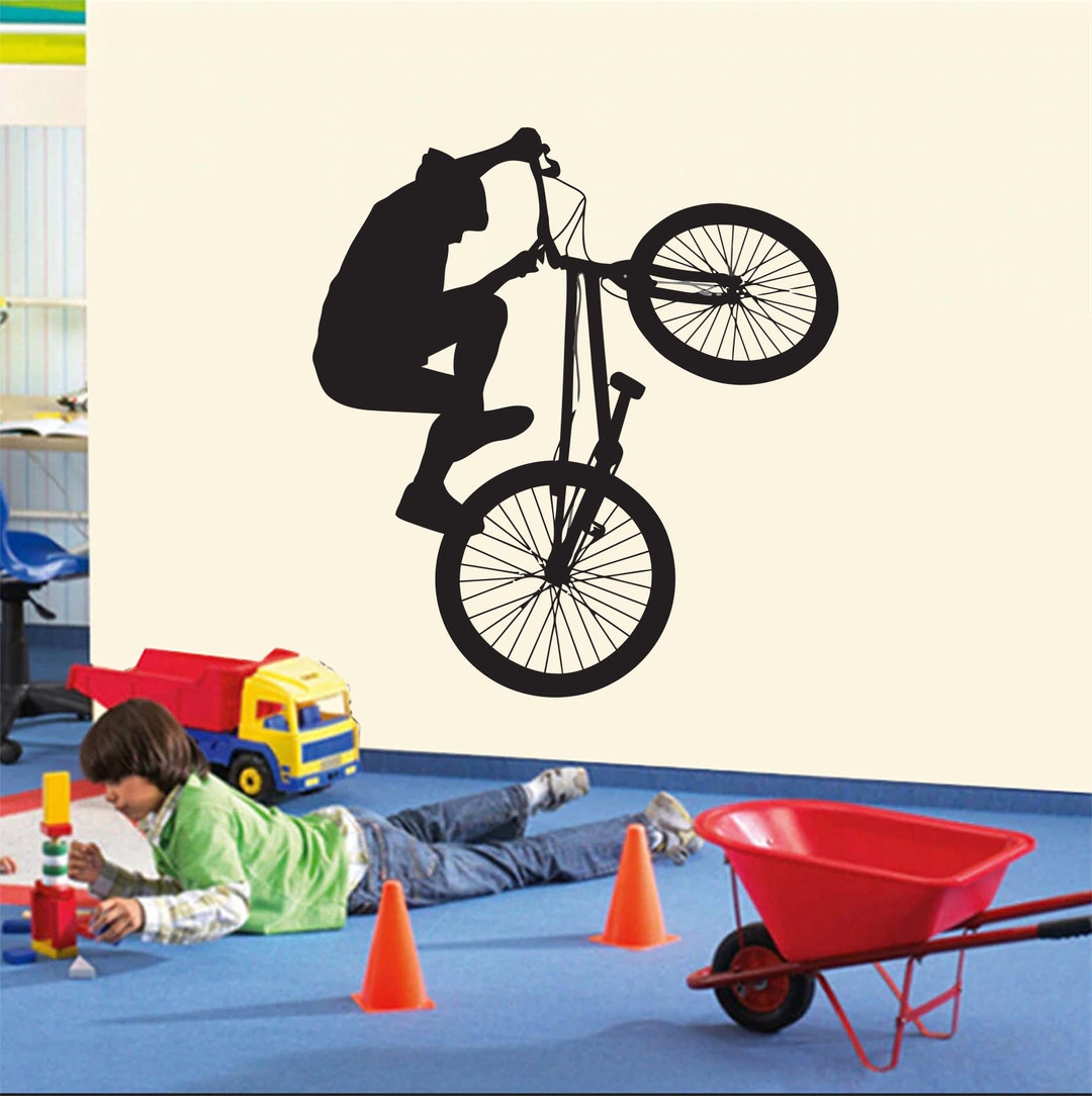 Bicycle Bike Wall Decor Stickers Art Vinyl Decal Bike Art Wall Art ...