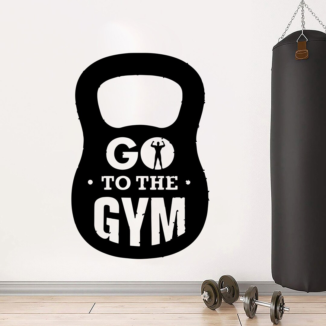 Fitness Decor Art Quotes Gym Stickers Fitness Wall Art Gifts Boys Girl ...