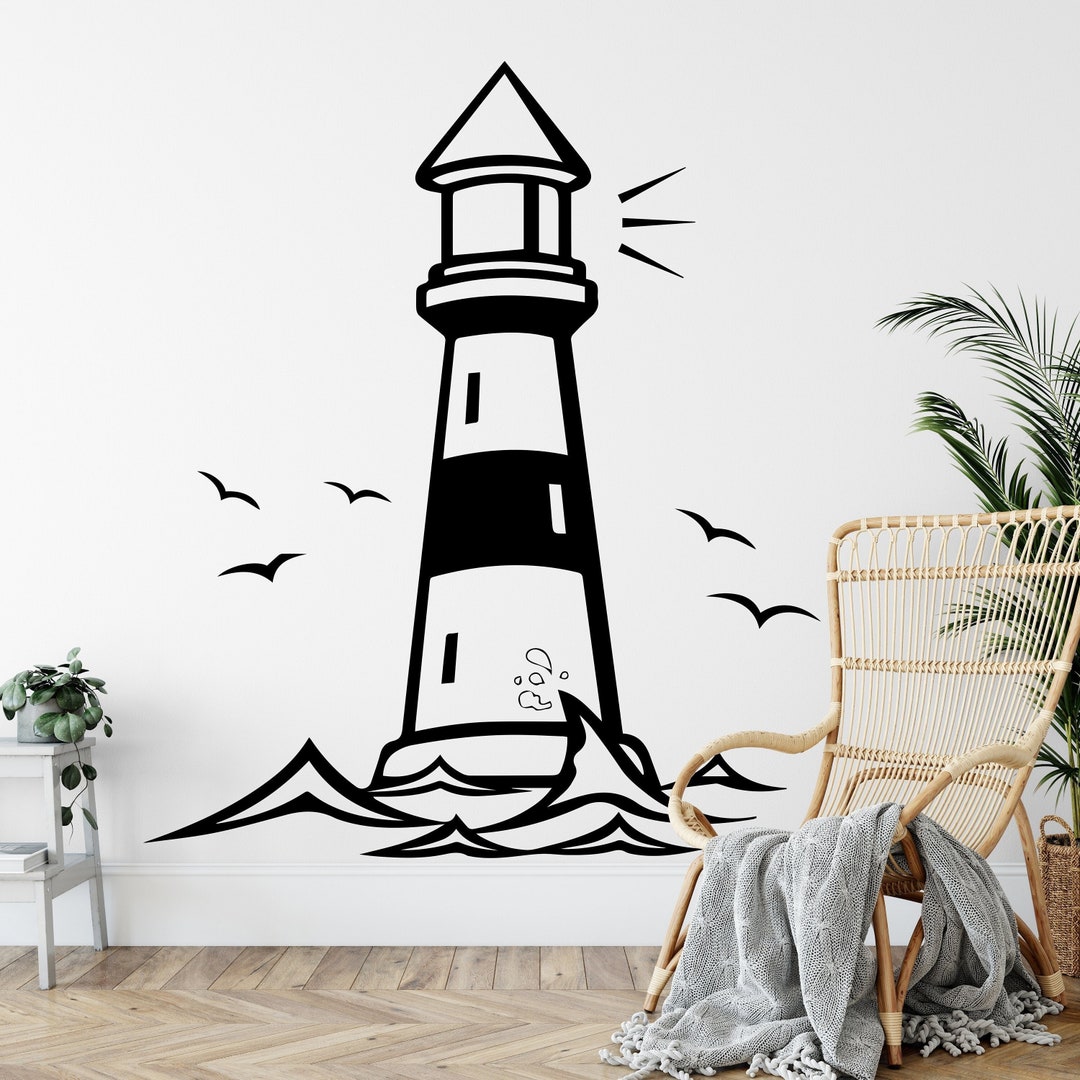 Lighthouse Wall Decal Lighthouse Wall Decor Lighthouse Wall Sticker ...