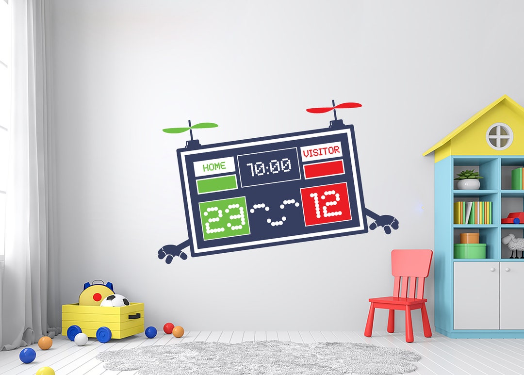 Scorer Robot Custom Wall Decal Sport Vinyl Boy Football Wall - Etsy