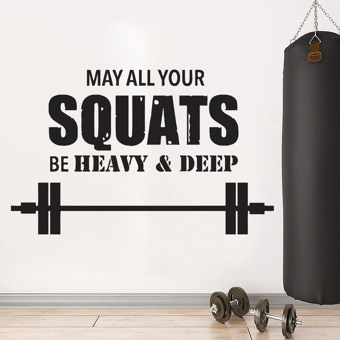 Fitness Decor Art Quotes Gym Stickers Fitness Wall Art Gifts Boys Girl ...