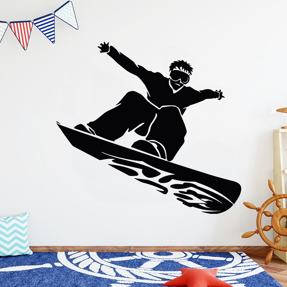 Skiing Wall Decor Custom Skier Ski Lift Chair Mountain Pine - Etsy