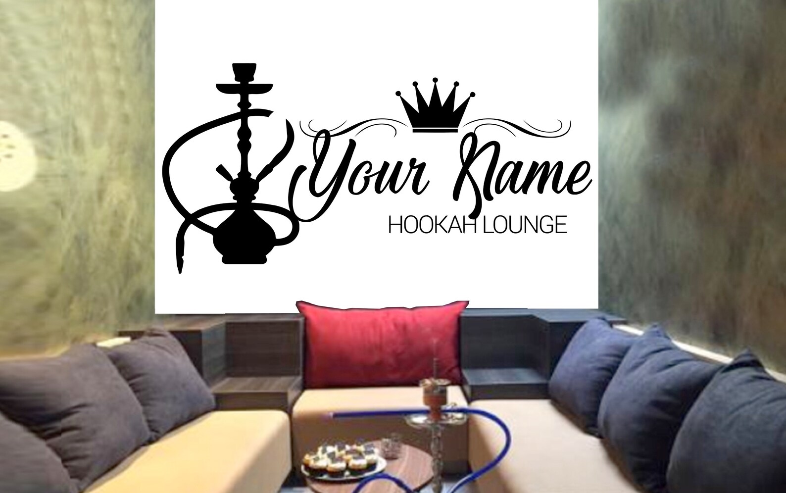 Hookah Lounge Wall Decor Hookah Lounge Bar Hookah Decals - Etsy