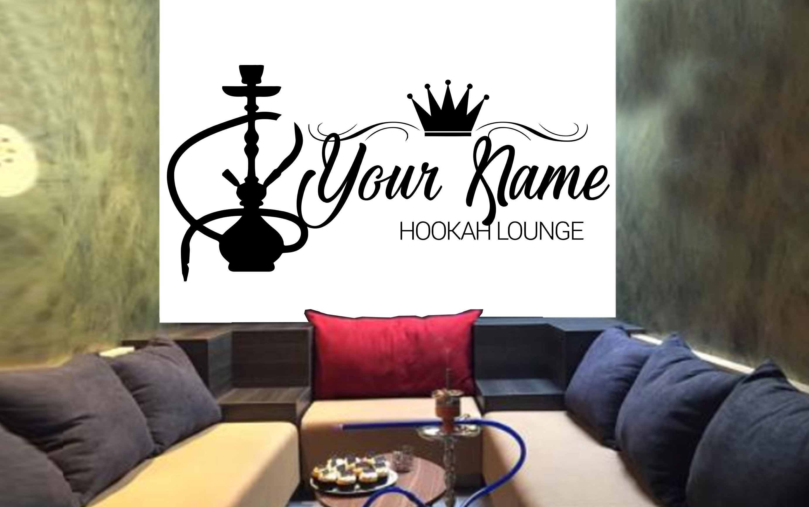 Hookah Lounge Wall Decor Hookah Lounge Bar Hookah Decals - Etsy